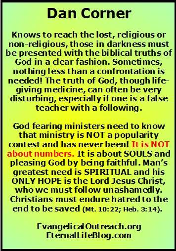 DAN CORNER OFFICIAL SITE Evangelical Outreach EOMIN.org